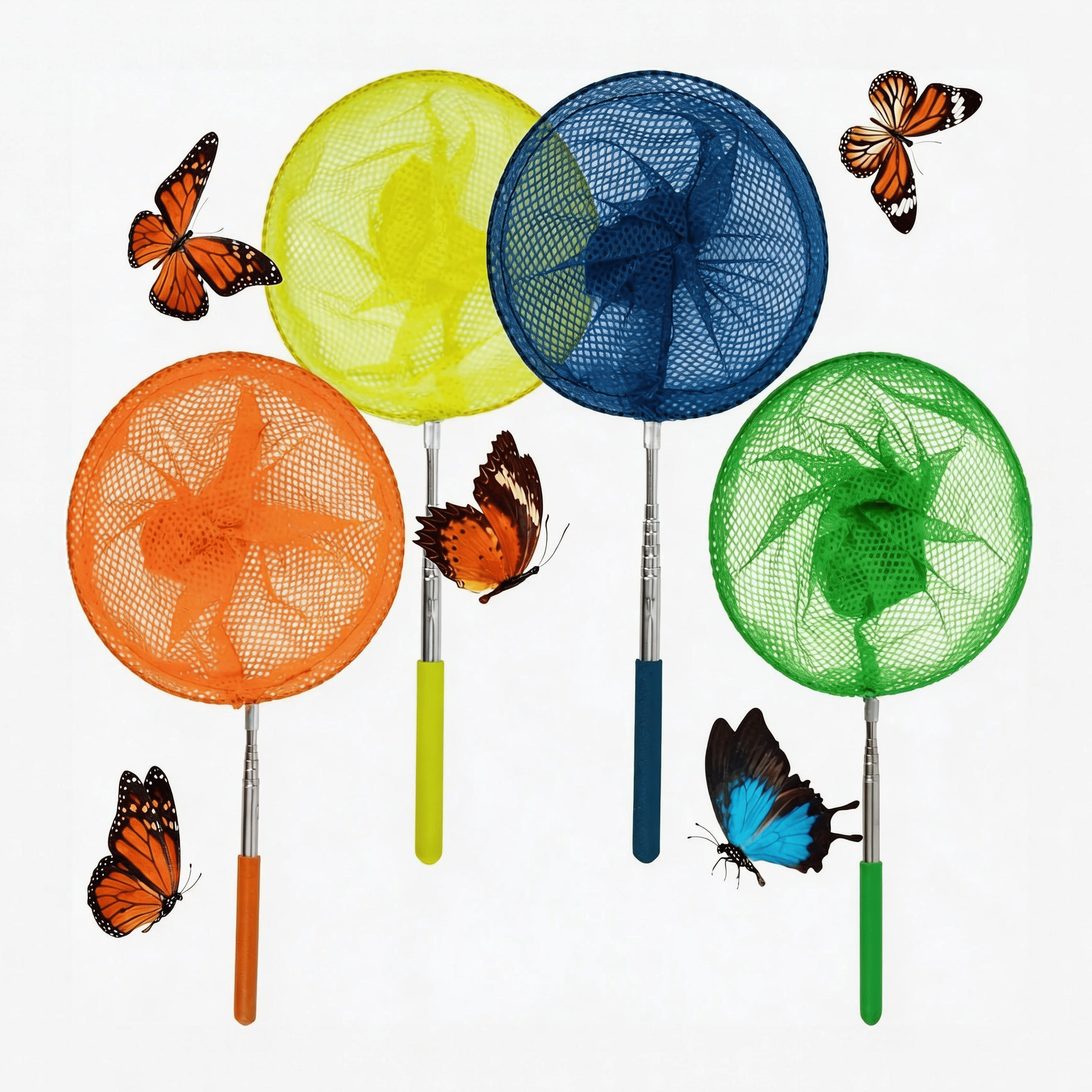 Naler Large Insect Catching Kit - 4 Pcs Telescopic Butterfly Bug ...
