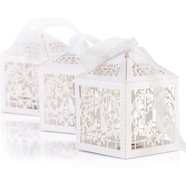 BalsaCircle 25 Blush 2" Party Favor Gift Boxes Laser Cut Lace Design ...