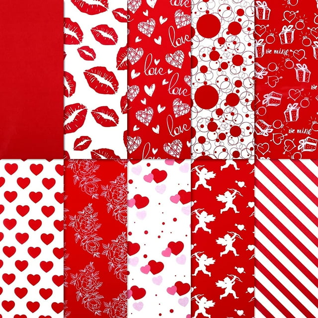 Naler 60 Sheets 14" x 20" Valentine's Day Tissue Paper Bulk for Gift ...