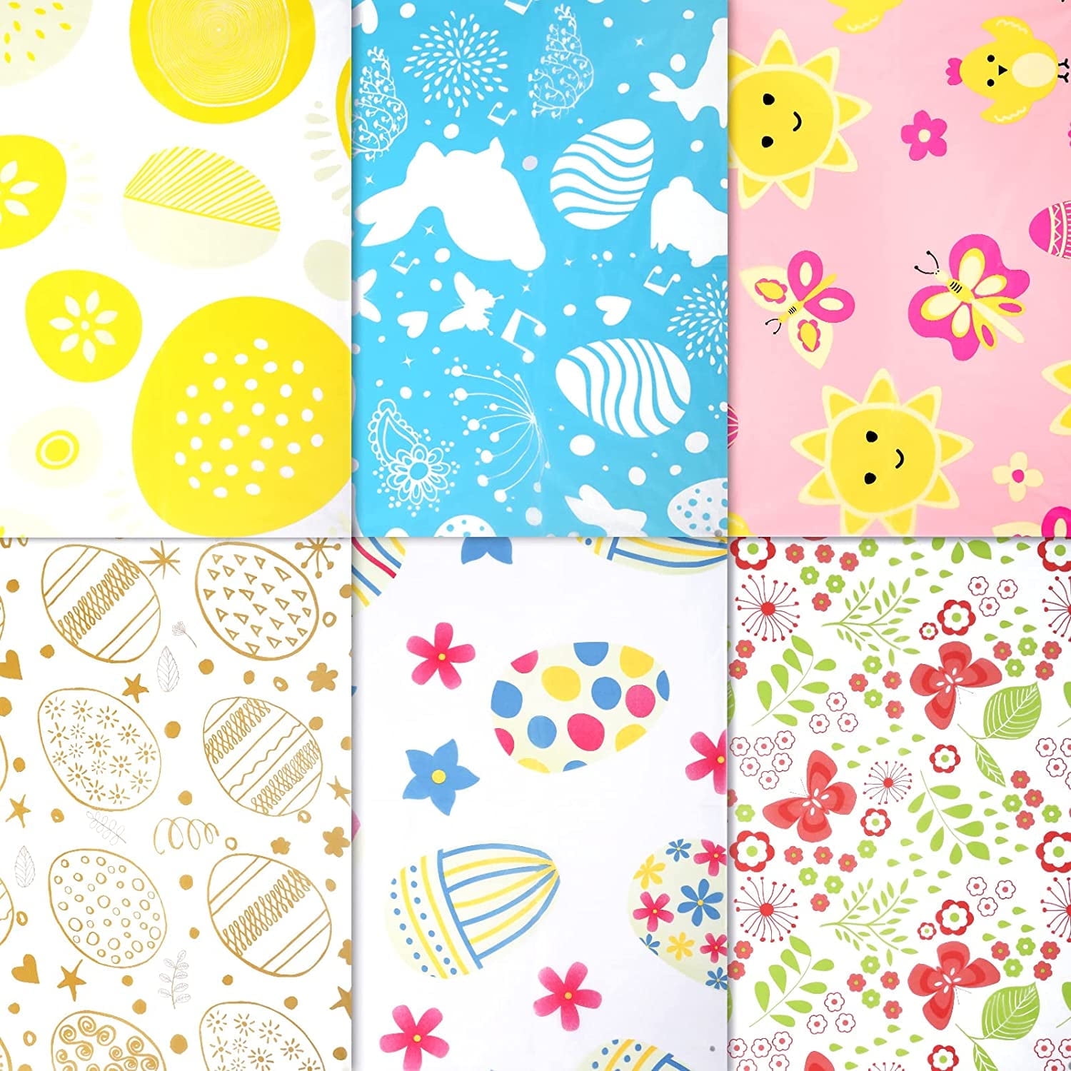 Naler 60 Sheets Easter Tissue Paper Bulk for Gift Wrap, DIY Crafts ...