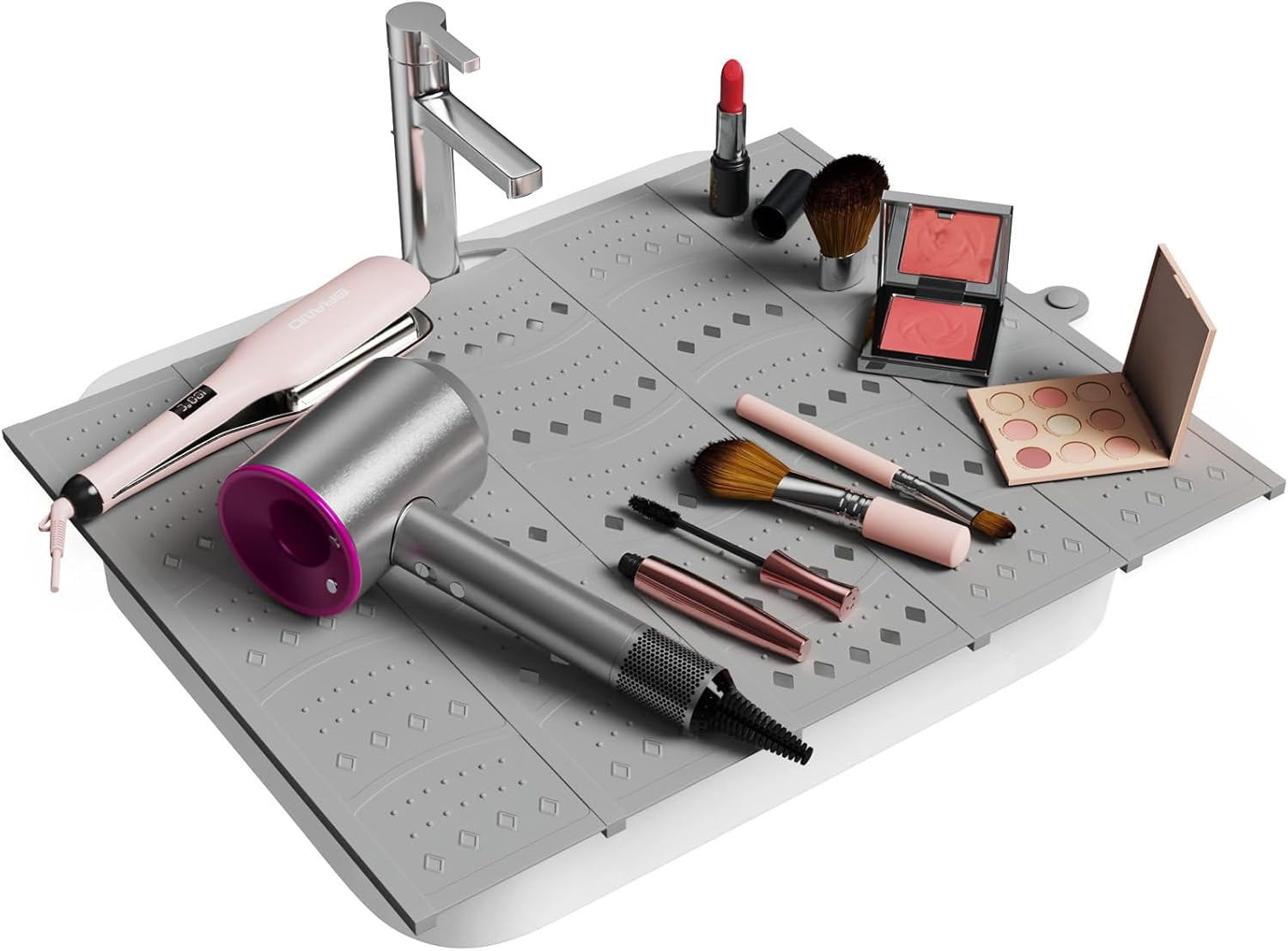 Naler Bathroom Foldable Sink Cover for Counter Space - Sink Topper ...