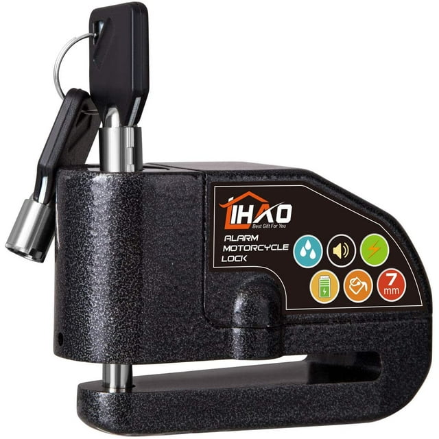 Naler Portable Motorcycle Disc Lock, Anti-Theft Waterproof, Wheel ...