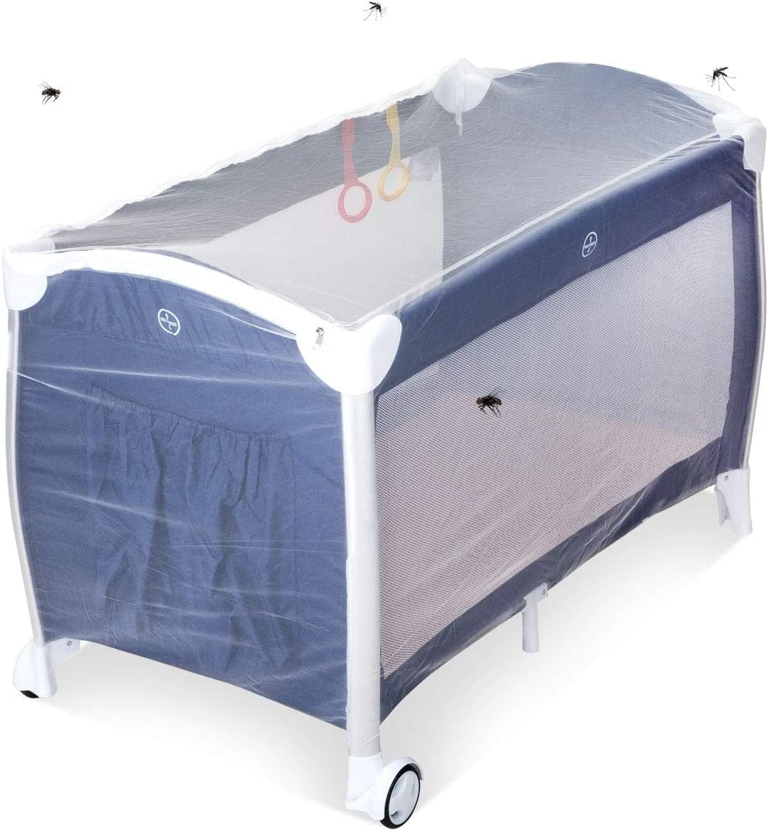 "Naler Universal Baby Crib Mosquito Net, 53.2""x 23.6""x 35.4"" Anti ...