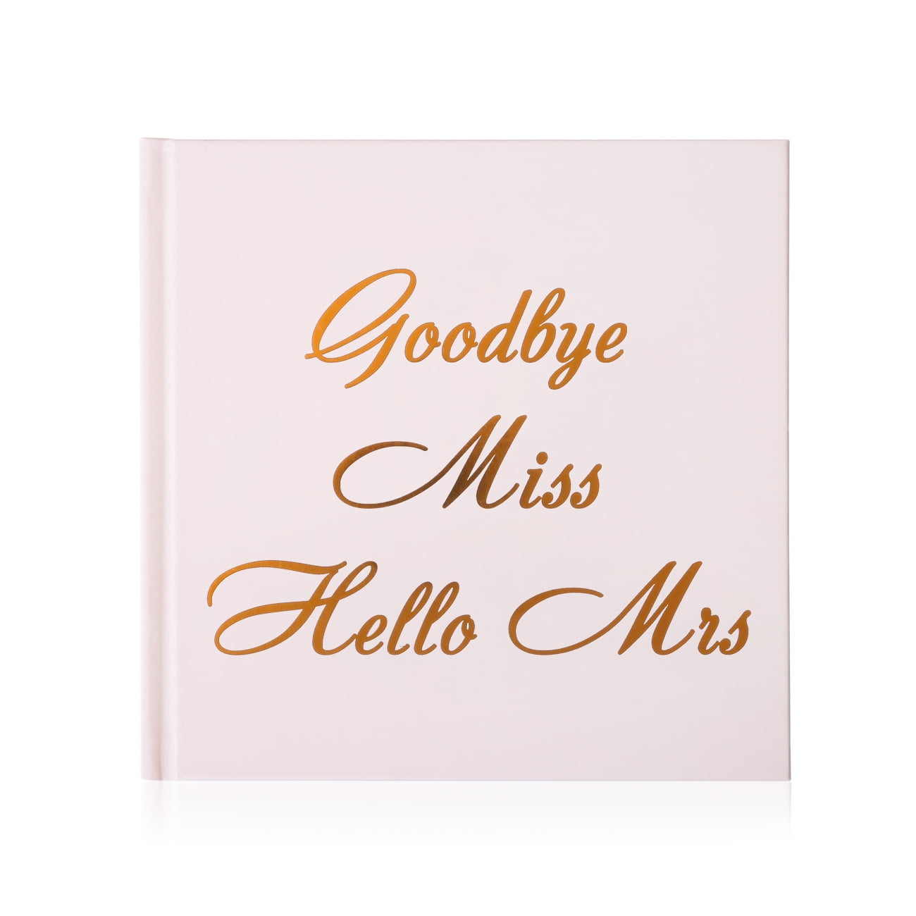 Naler Wedding Guest Book, 7.8”x7.8” Pink Personalized Photo Album for ...