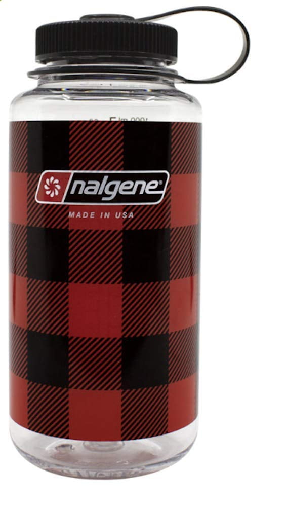 Nalgene 32 oz Wide Mouth Bottle - Red Plaid - Walmart.com