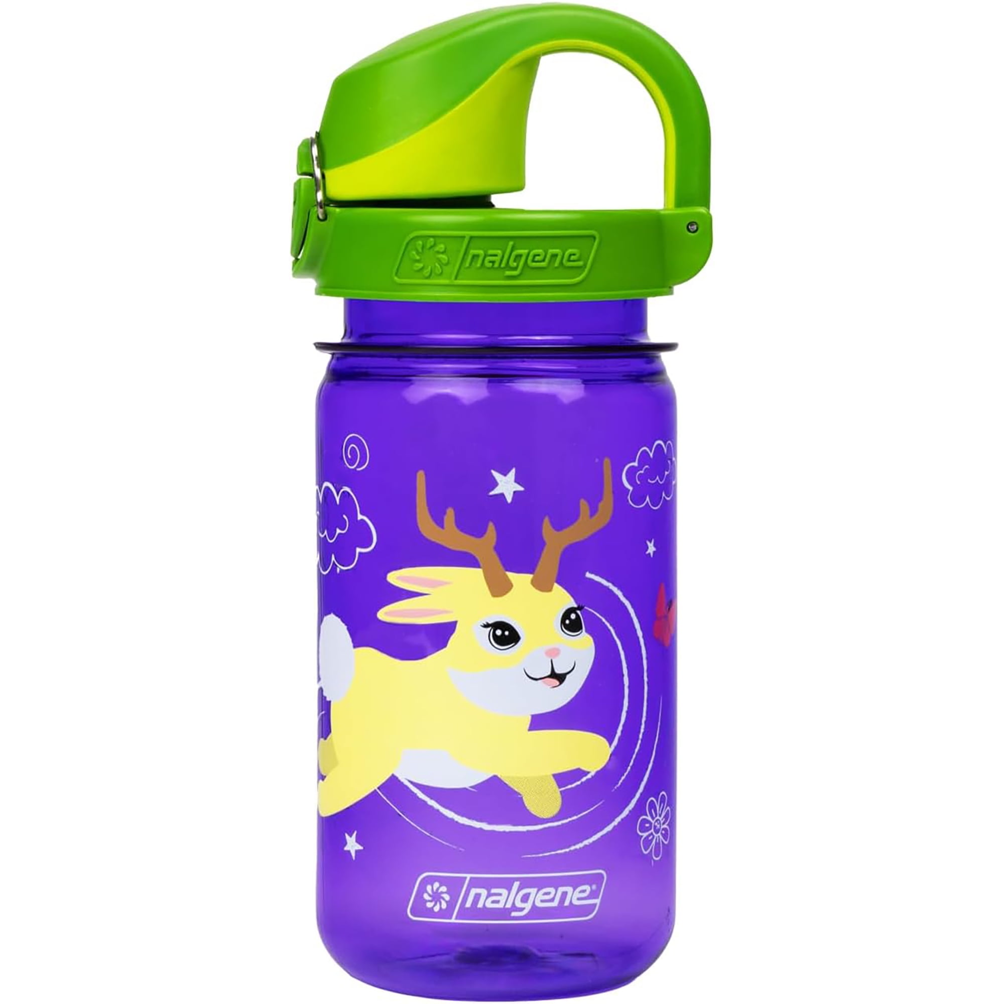Nalgene Kid's Sustain 12 oz. On The Fly Water Bottle - Purple Jackalope ...