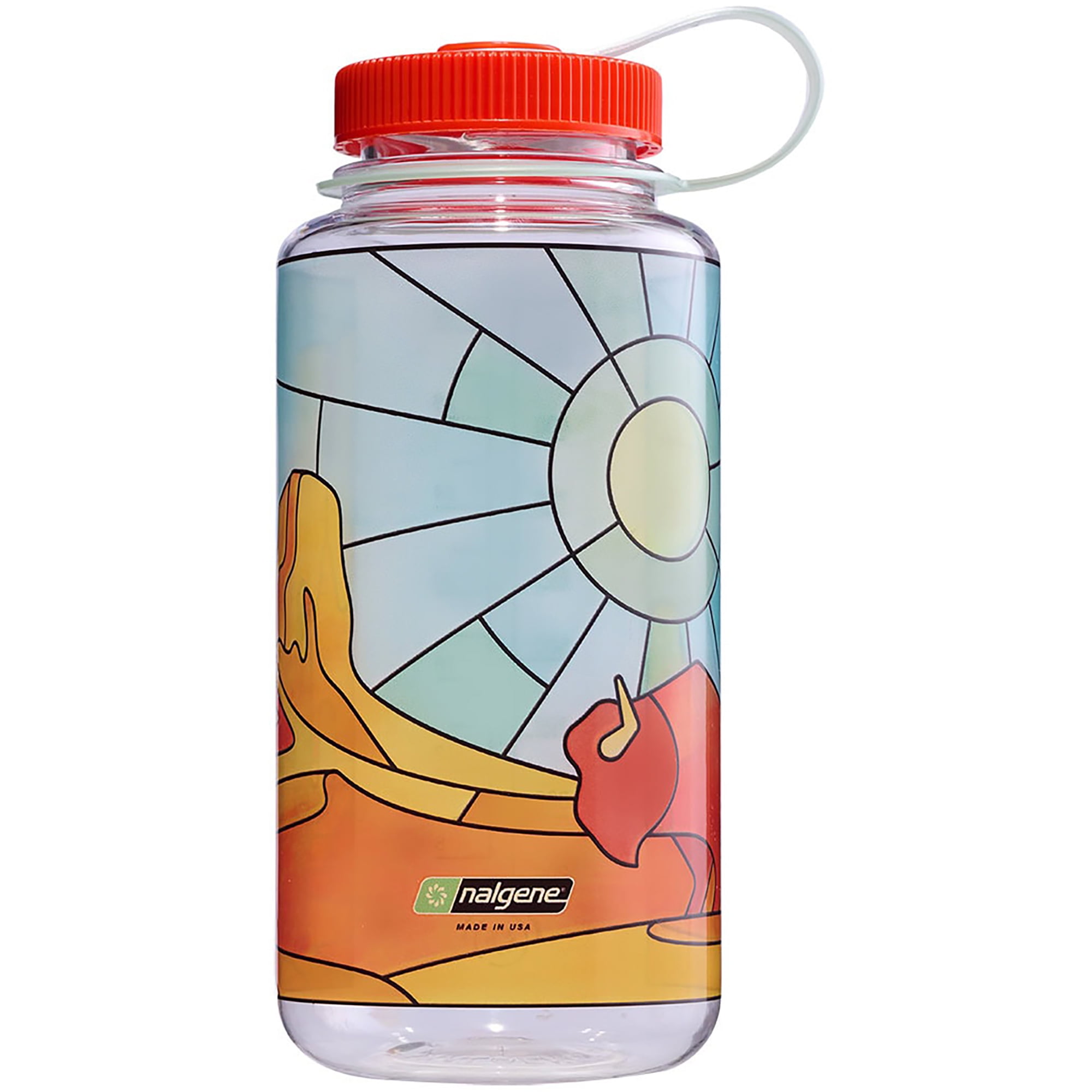 Nalgene Sustain 32 oz. Wide Mouth Water Bottle - Clear Stained Glass ...