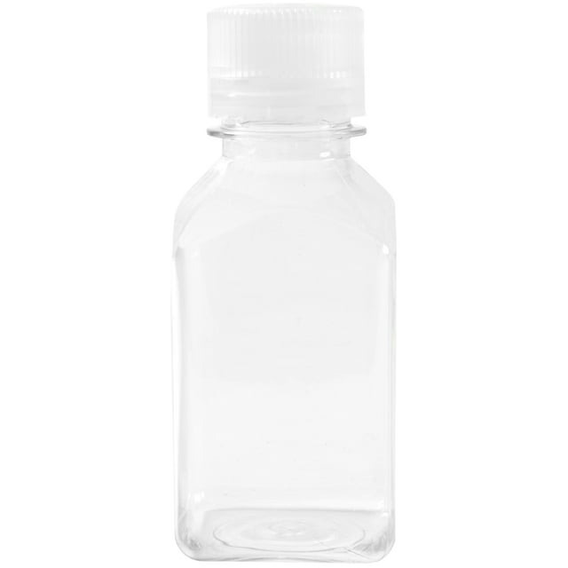 Nalgene Transparent Lexan Polycarbonate Square Storage Bottle - 8 oz ...