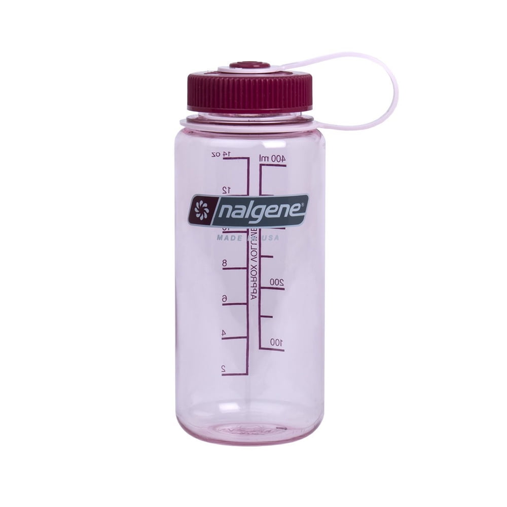 Nalgene Tritan Wide Mouth Water Bottle - 16 oz. - Clear Pink - Walmart.com