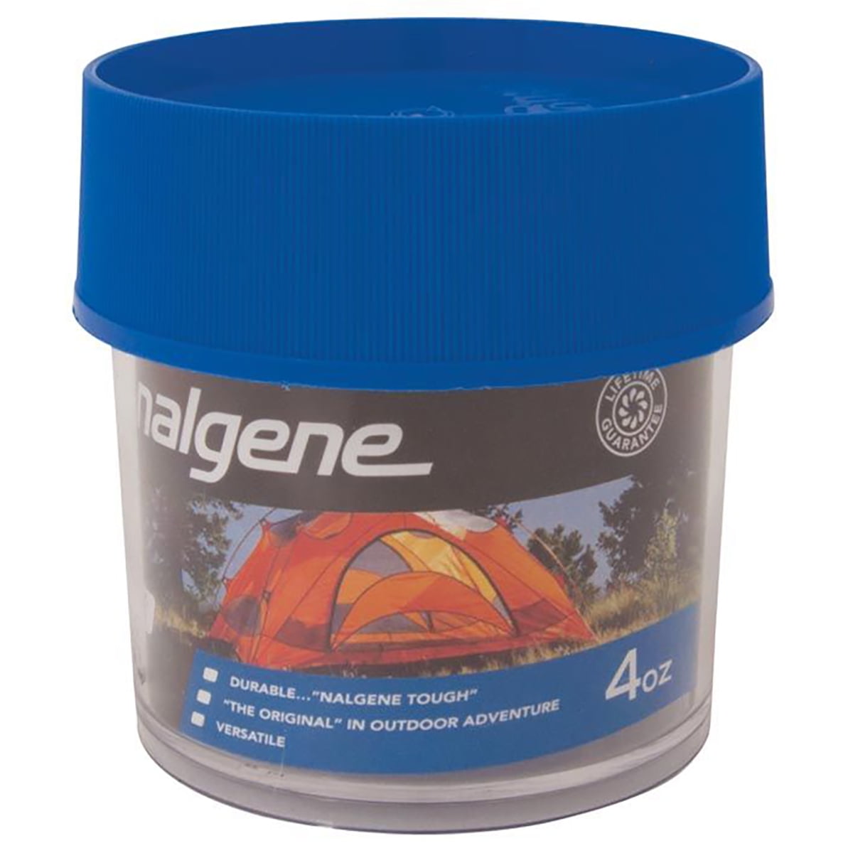 Nalgene Wide Mouth Outdoor Storage Container - 4 oz. - Clear/Blue ...