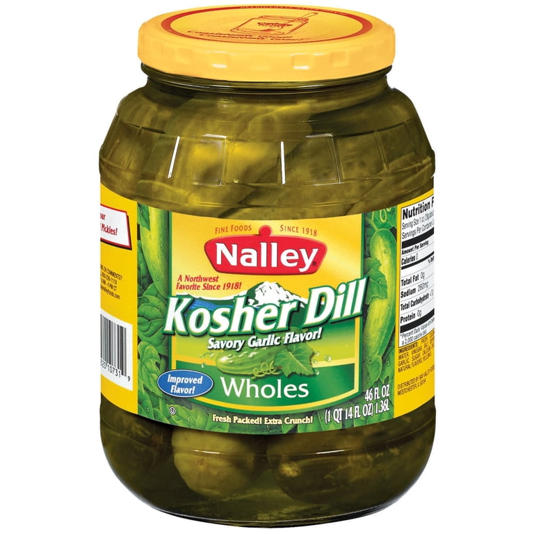 Nalley Baby Dill Wholes Pickles 46 Fl Oz Jar Walmartcom