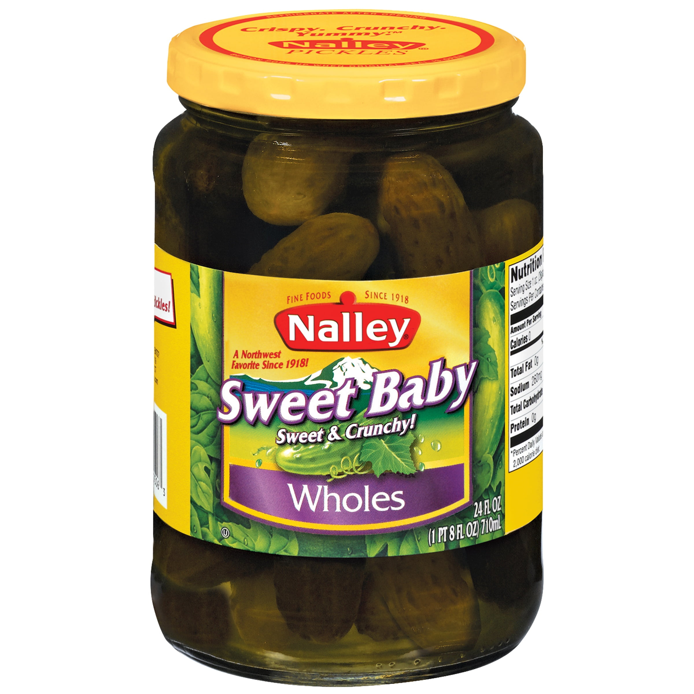 Nalley Sweet Baby Pickle Wholes, Gluten-Free, 24 fl oz Jar - Walmart.com