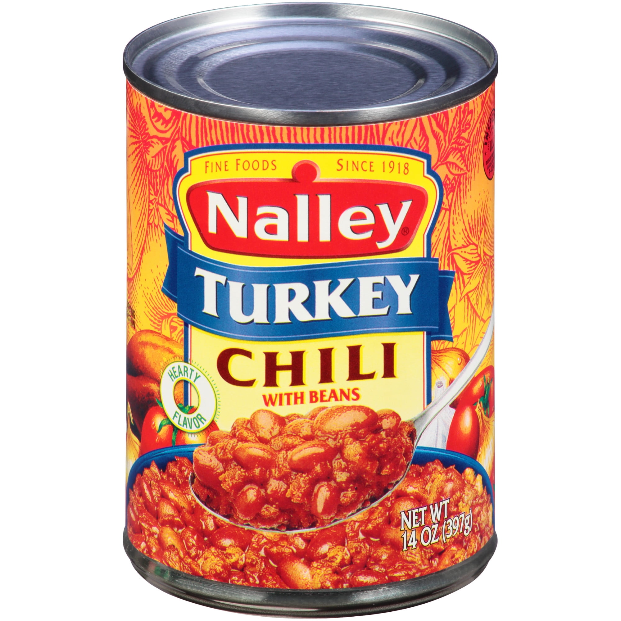 Nalley Turkey Chili with Beans, Canned Chili, 14 oz - Walmart.com