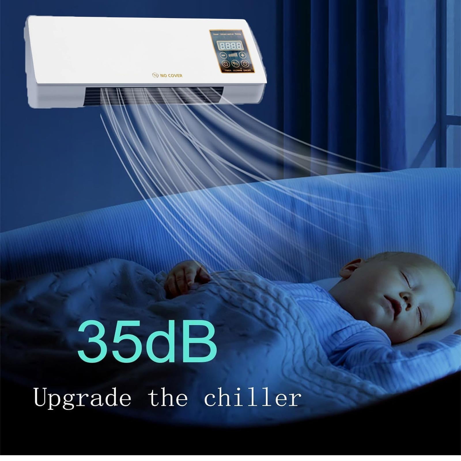 Nallwabiu Two In One Wall Mounted Mobile Fan Installed Mobile ... Nallwabiu Two In One Wall Mounted Mobile Fan Installed Mobile ...