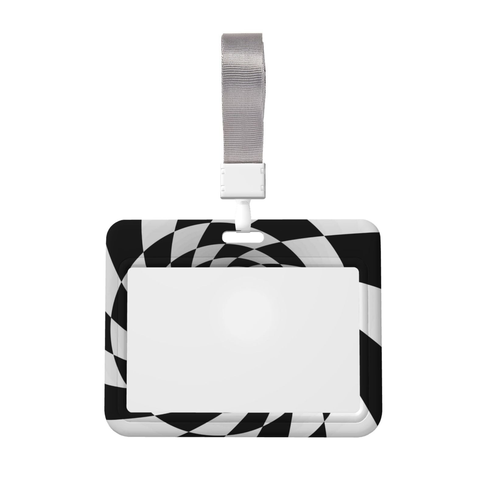 Naloa 3D Vortex Illusion Card Badge Holder Work Badge Sleeve for Office ...