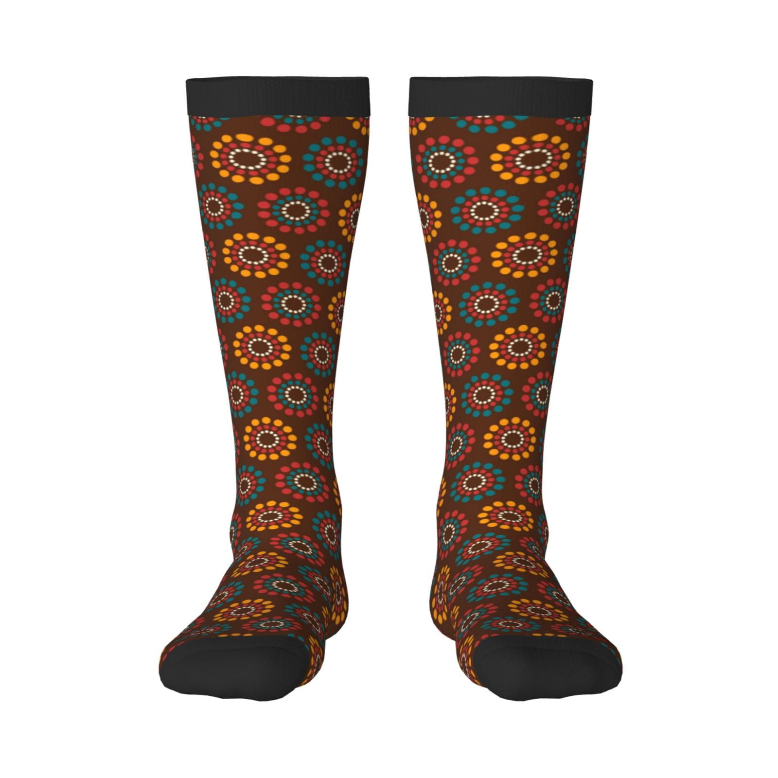 Naloa 60s and 70s Aesthetic1 Thigh High Socks Extra Long Stretchy Sock ...