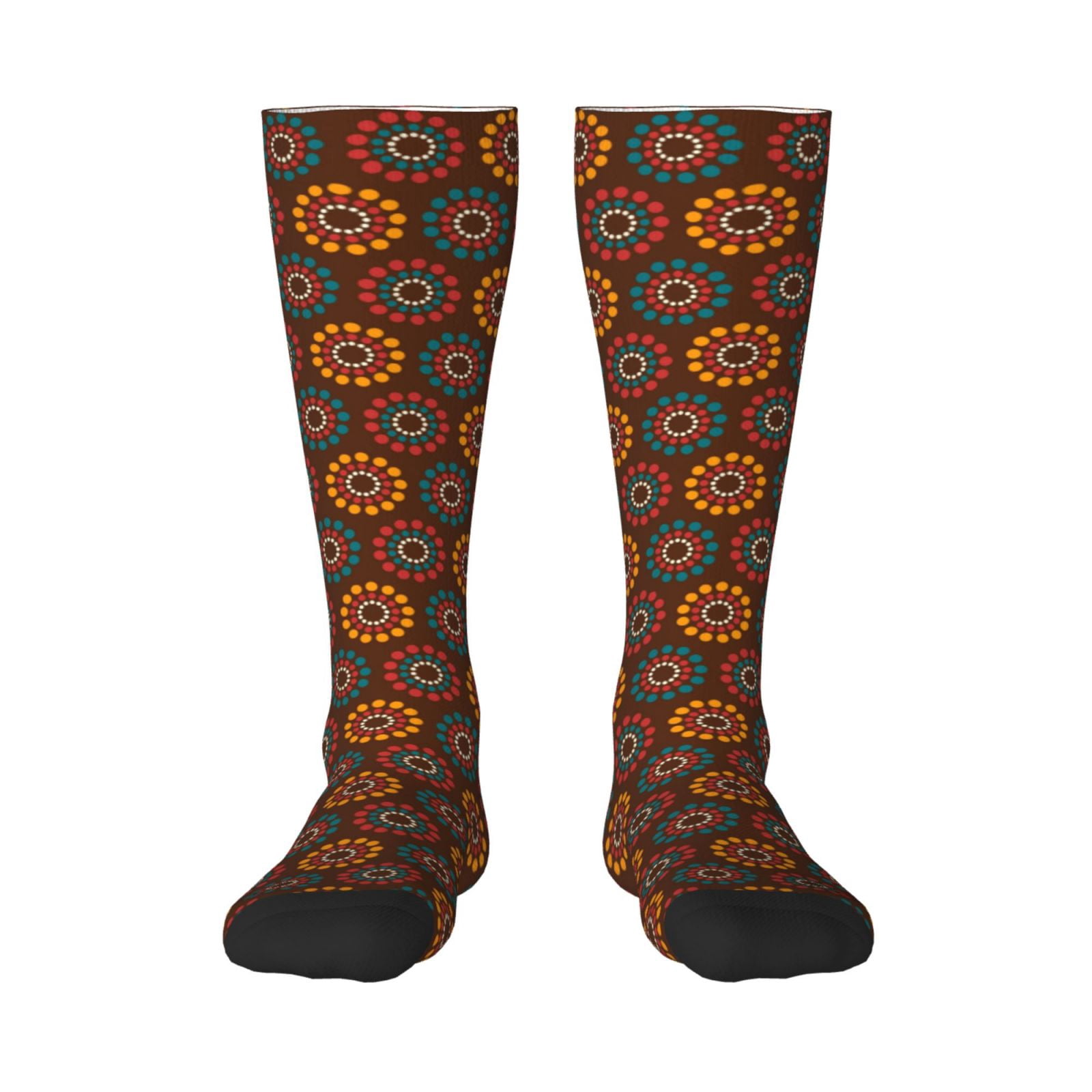 Naloa 60s and 70s Aesthetic1 Thigh High Socks Extra Long Stretchy Sock ...