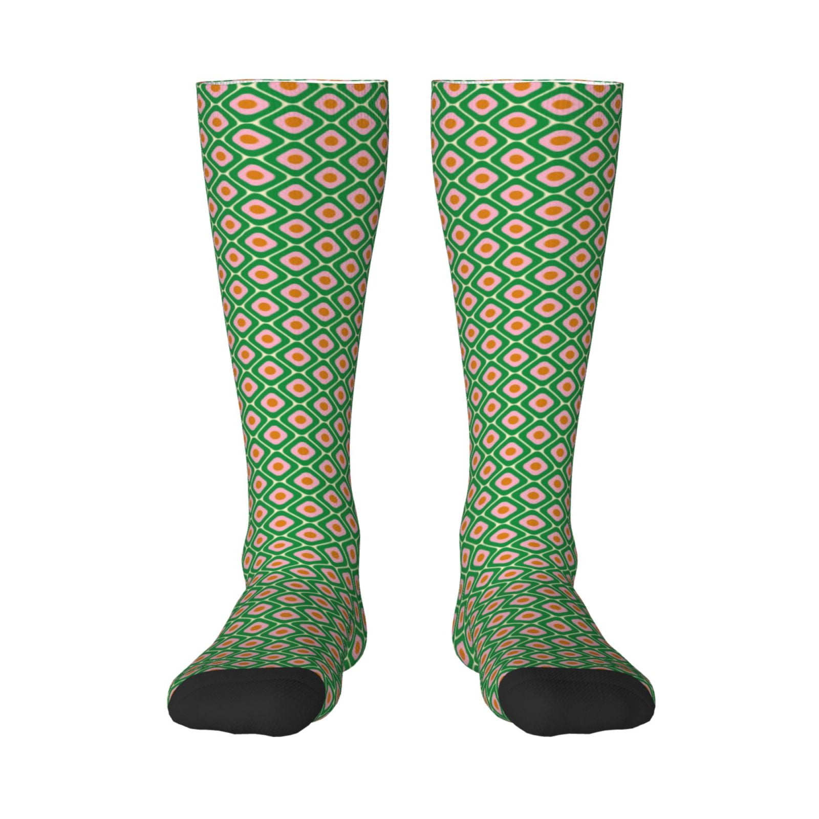 Naloa 60s and 70s Style Thigh High Socks Extra Long Stretchy Sock Women ...