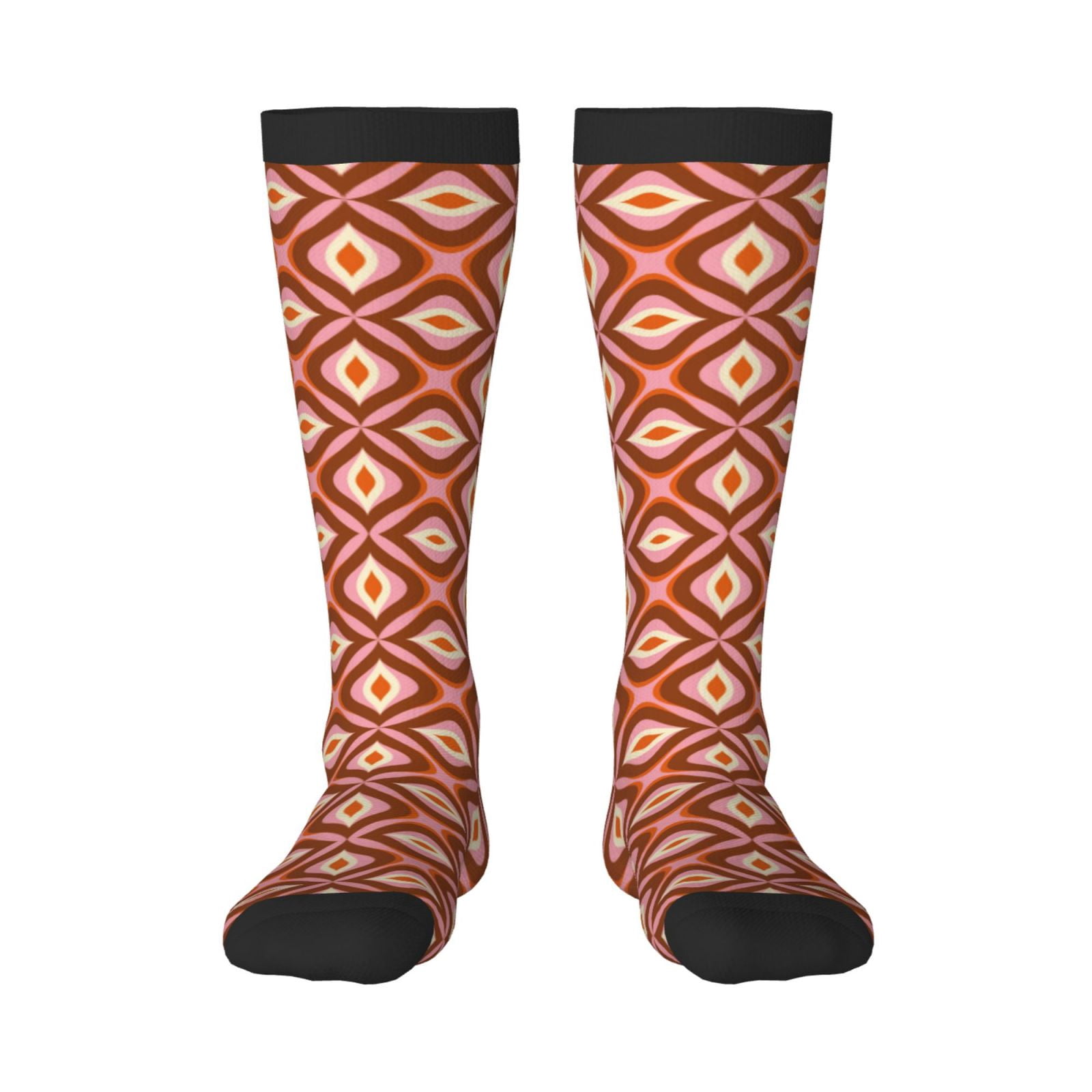 Naloa 70s Retro Style Thigh High Socks Extra Long Stretchy Sock Women ...
