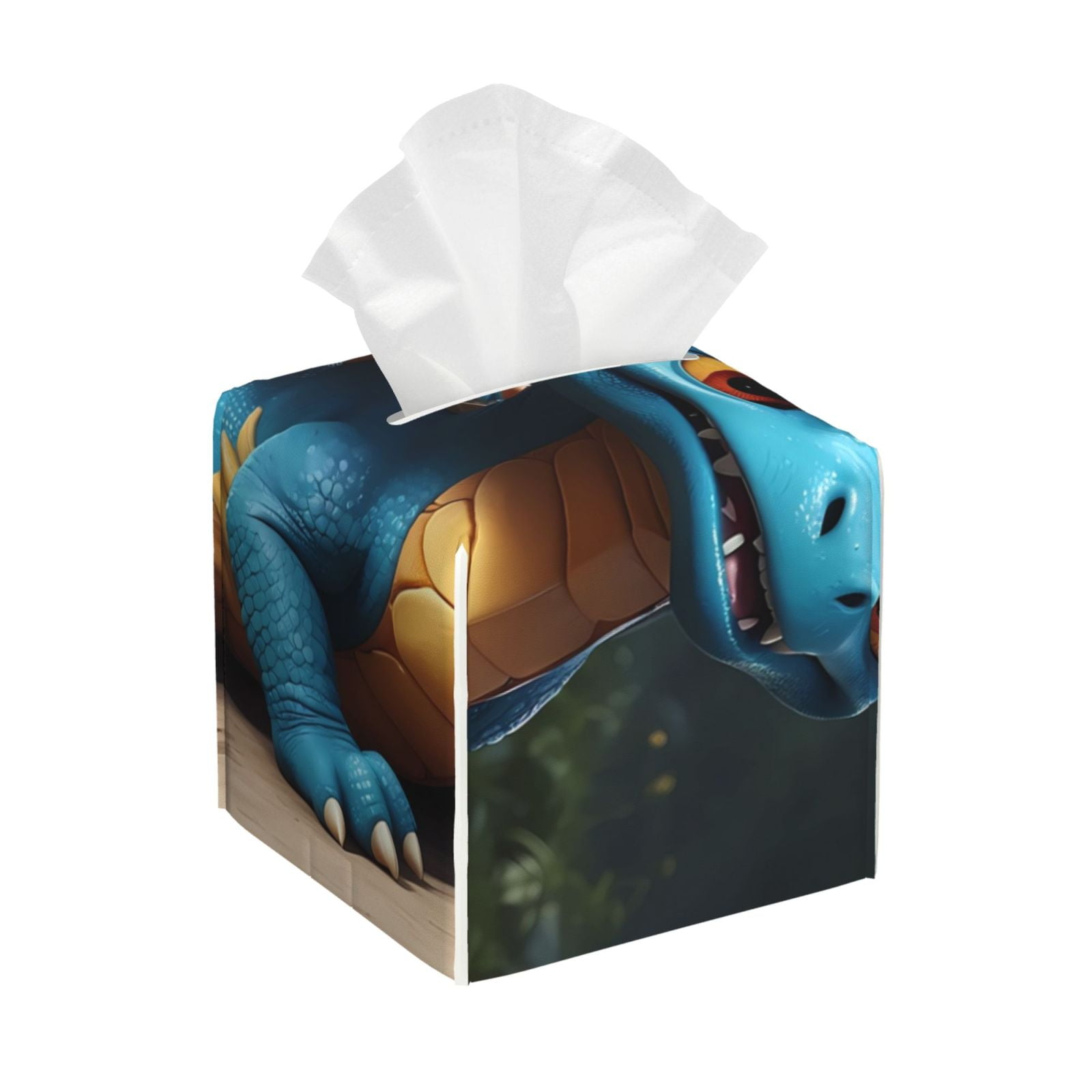 Naloa Adorable Blue Baby Dragon Tissue Box Cover Leather Tissue Holder ...