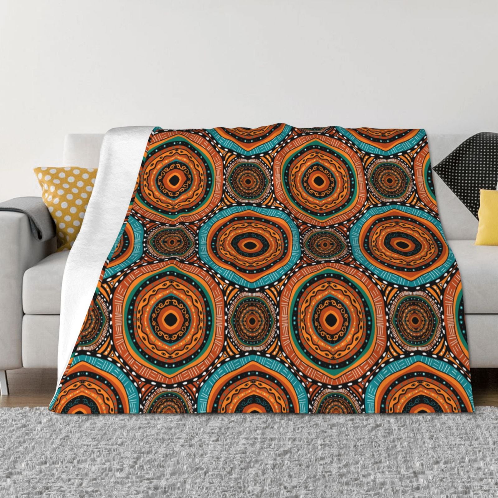 Naloa African Tribal Style Flannel Blankets - Thick and Warm Blanket ...
