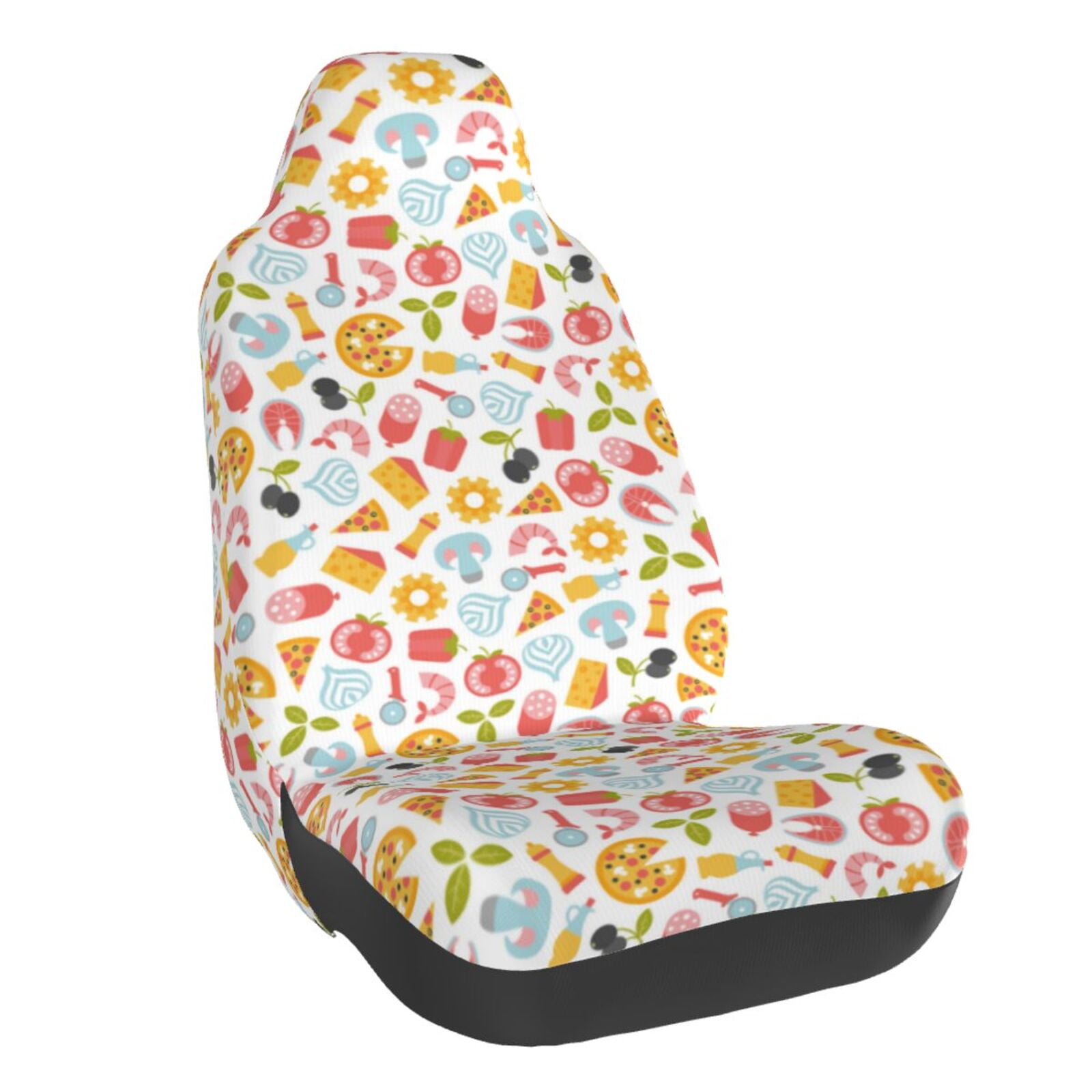 Naloa Afternoon Tea Car Seat Covers Universal Front Seat Coves for Car ...