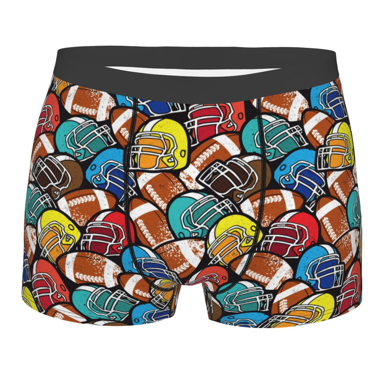 Naloa American Football Print Mens Underwear - Boxers for Men, Classic ...