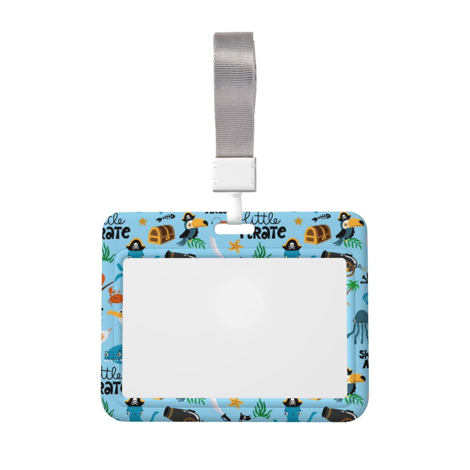 Naloa Animal Pirate Card Badge Holder Work Badge Sleeve for Office ...