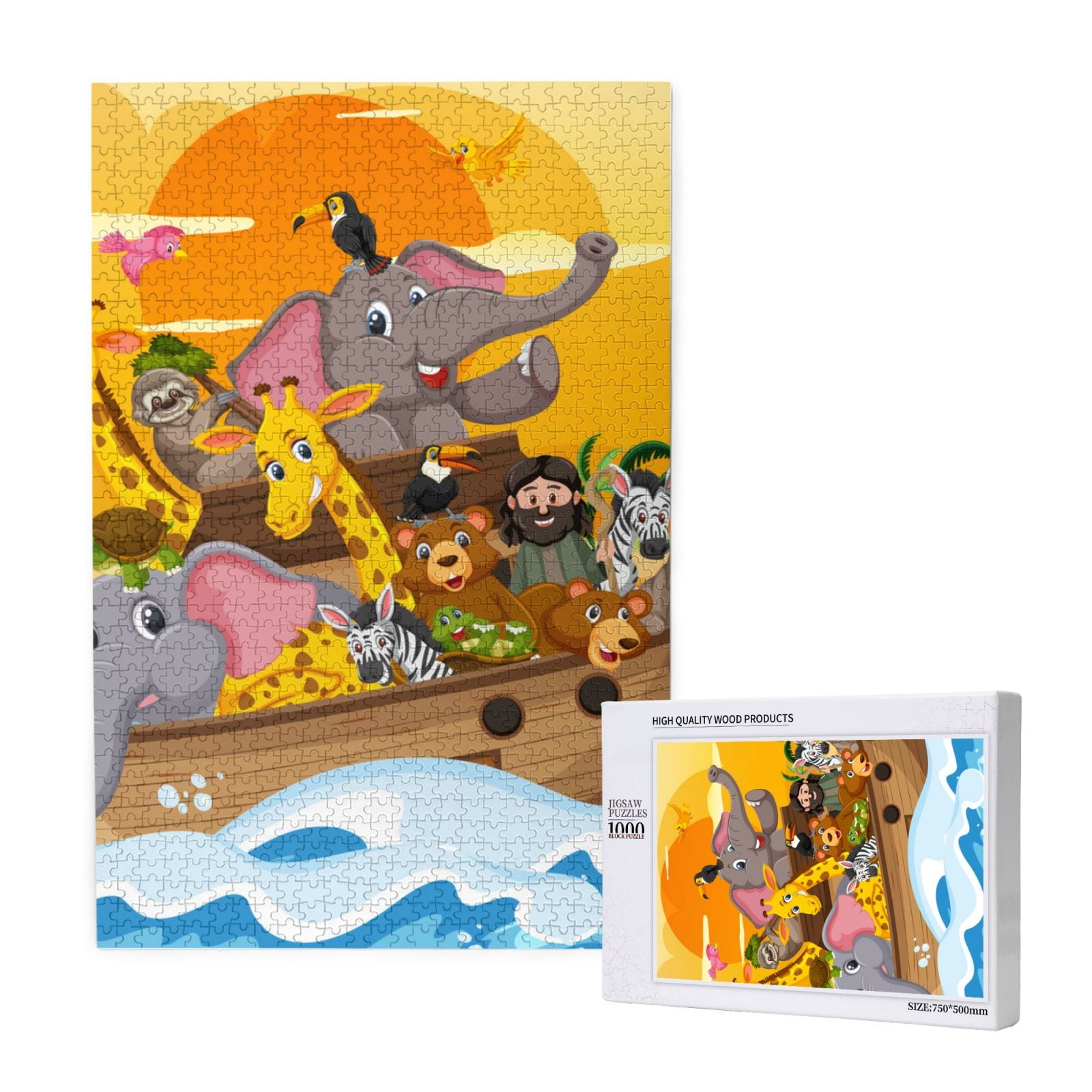 Naloa Animals on Noah's Ark1 Custom Puzzles Personalized Puzzle 1000 ...