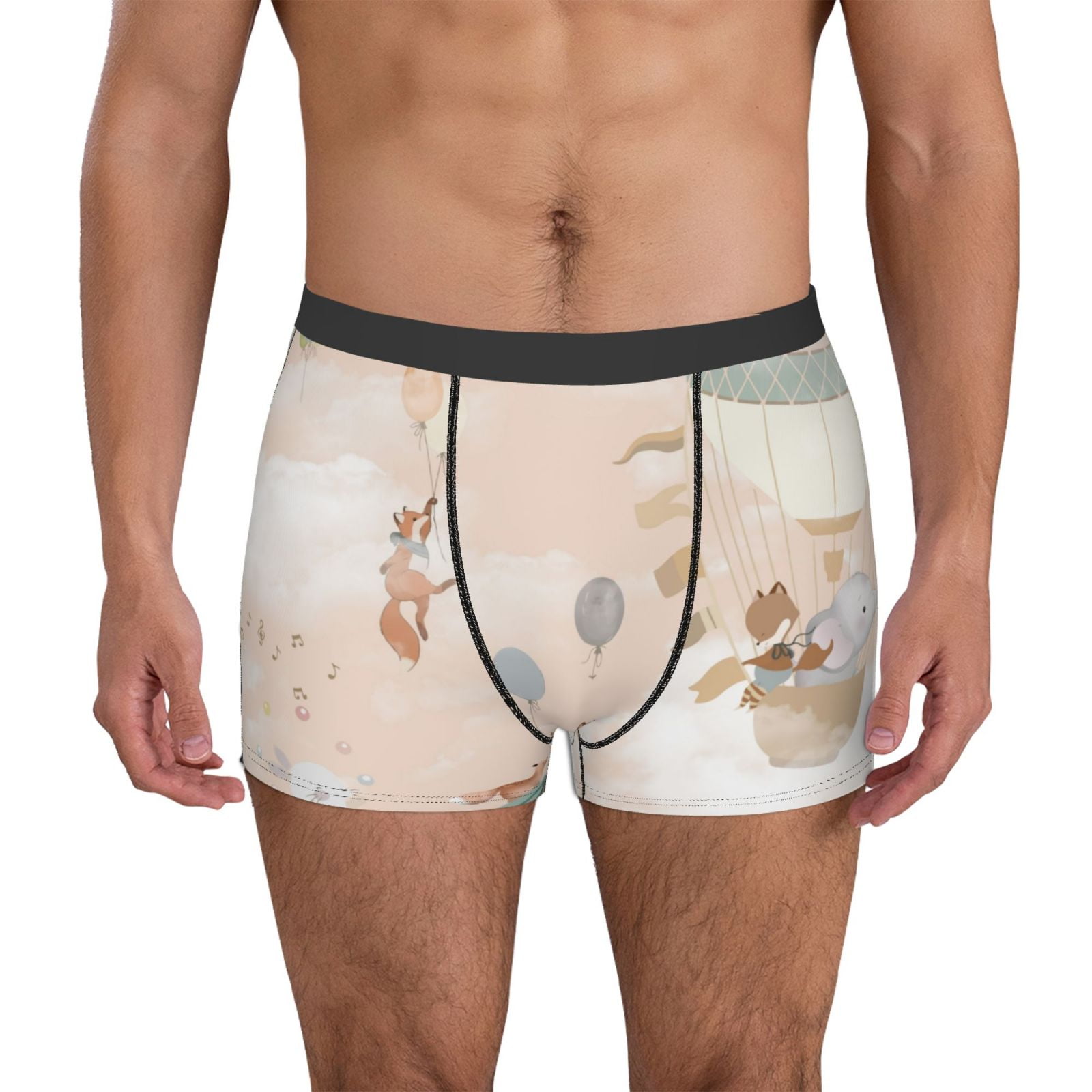 Naloa Animals Riding Across The Sky1 Mens Underwear - Boxers for Men, Mens Boxer Briefs, Classic ...