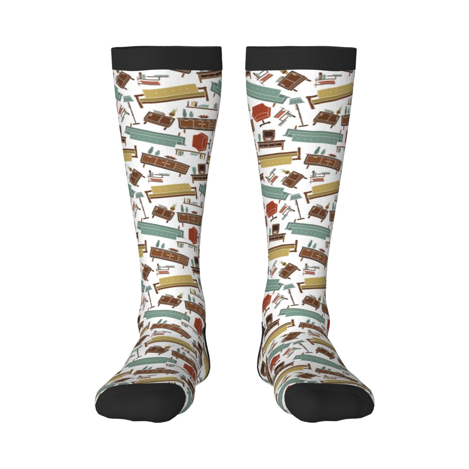 Naloa Art Of Living Thigh High Socks Extra Long Stretchy Sock Women ...