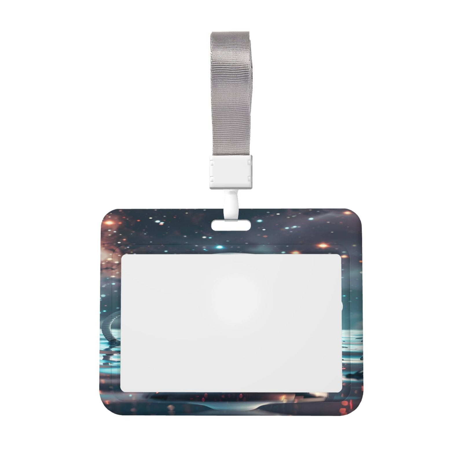 Naloa Astronaut Helmet Reflections Card Badge Holder Work Badge Sleeve ...