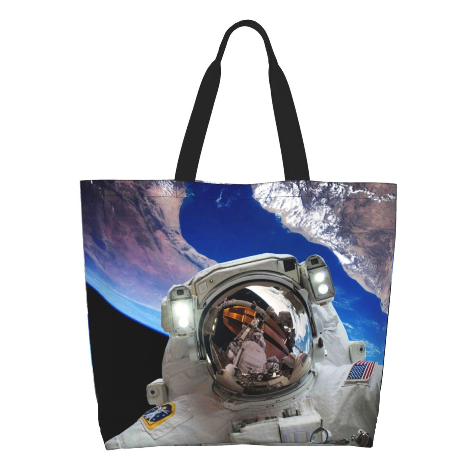 Naloa Astronaut in Outer Space Tote Bag for Women Large Capacity ...