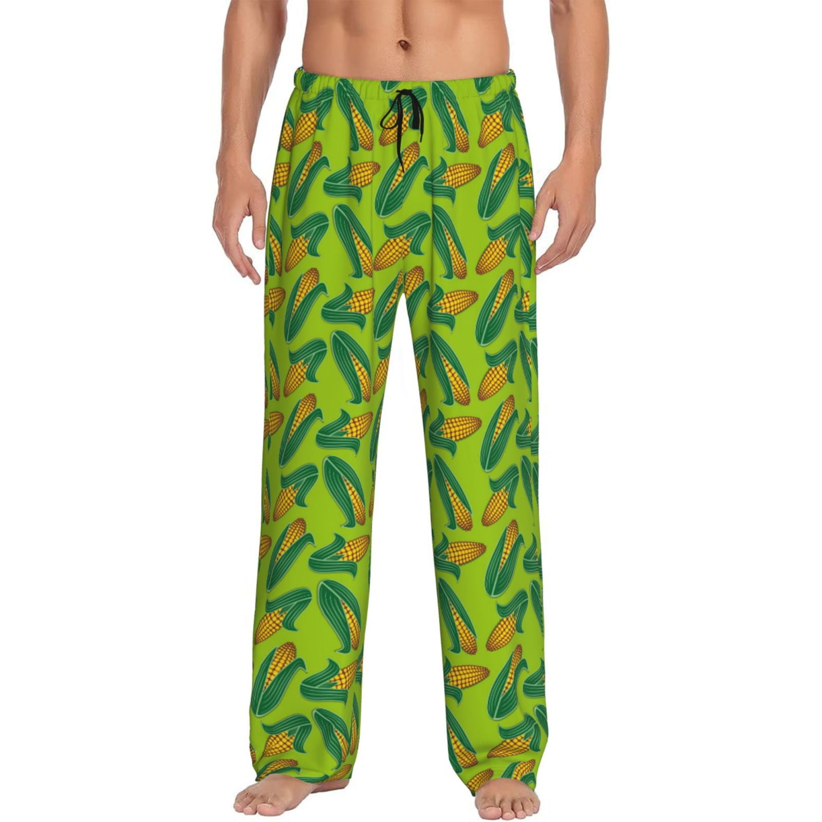 Naloa Autumn Corn Pajama Pants Men, PJ Bottoms, Sleep & Lounge Pants ...