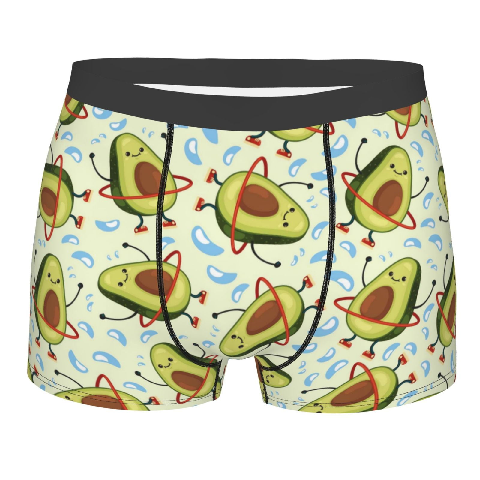 Naloa Avocado Doing Sport Print Mens Underwear - Boxers for Men ...