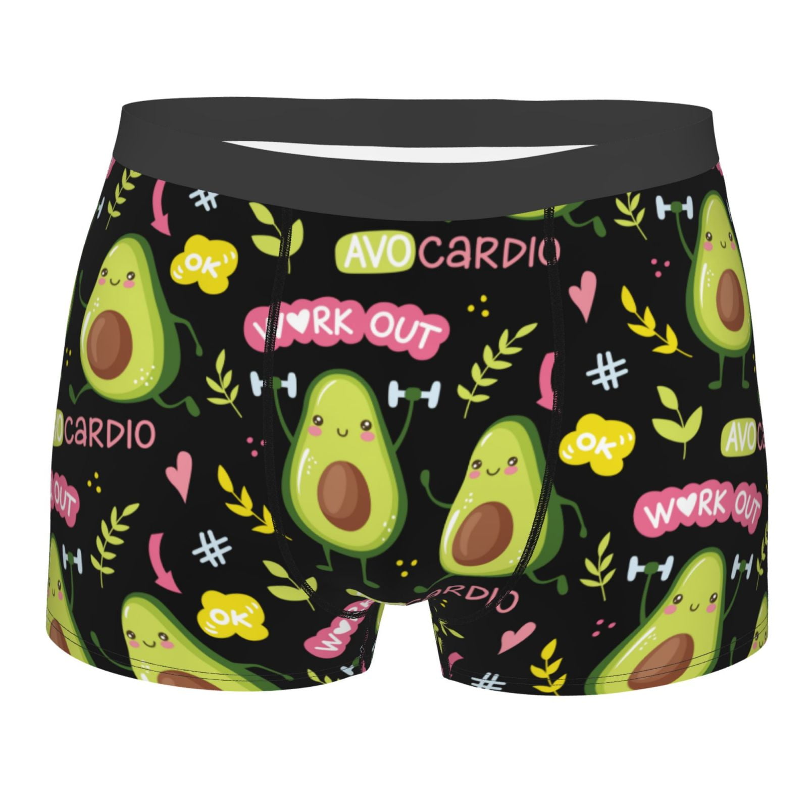 Naloa Avocado Work Out Print Mens Underwear - Boxers for Men, Classic ...