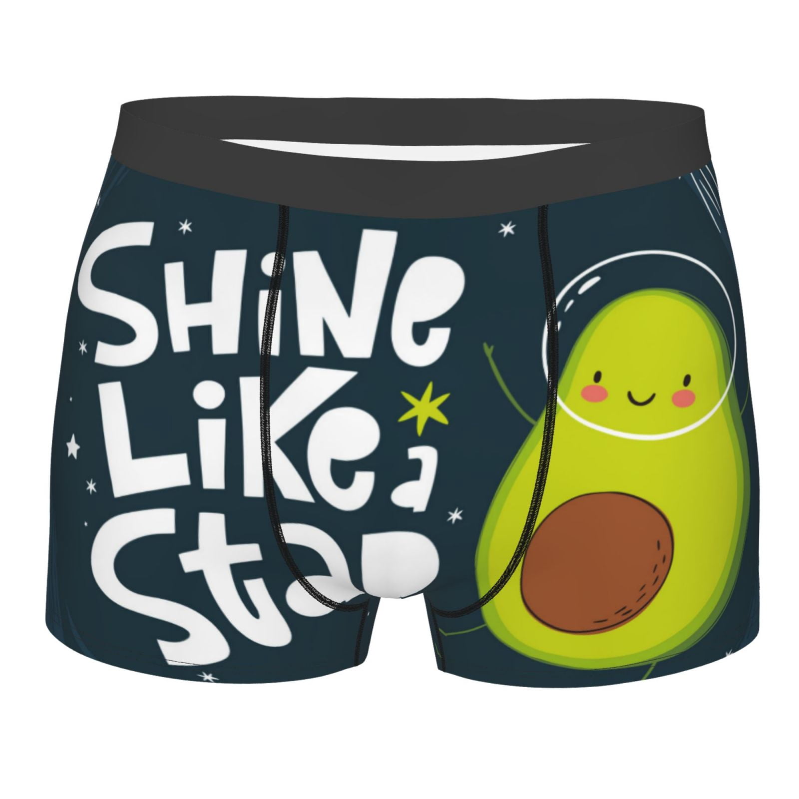 Naloa Avocado in Space1 Print Mens Underwear - Boxers for Men, Classic ...