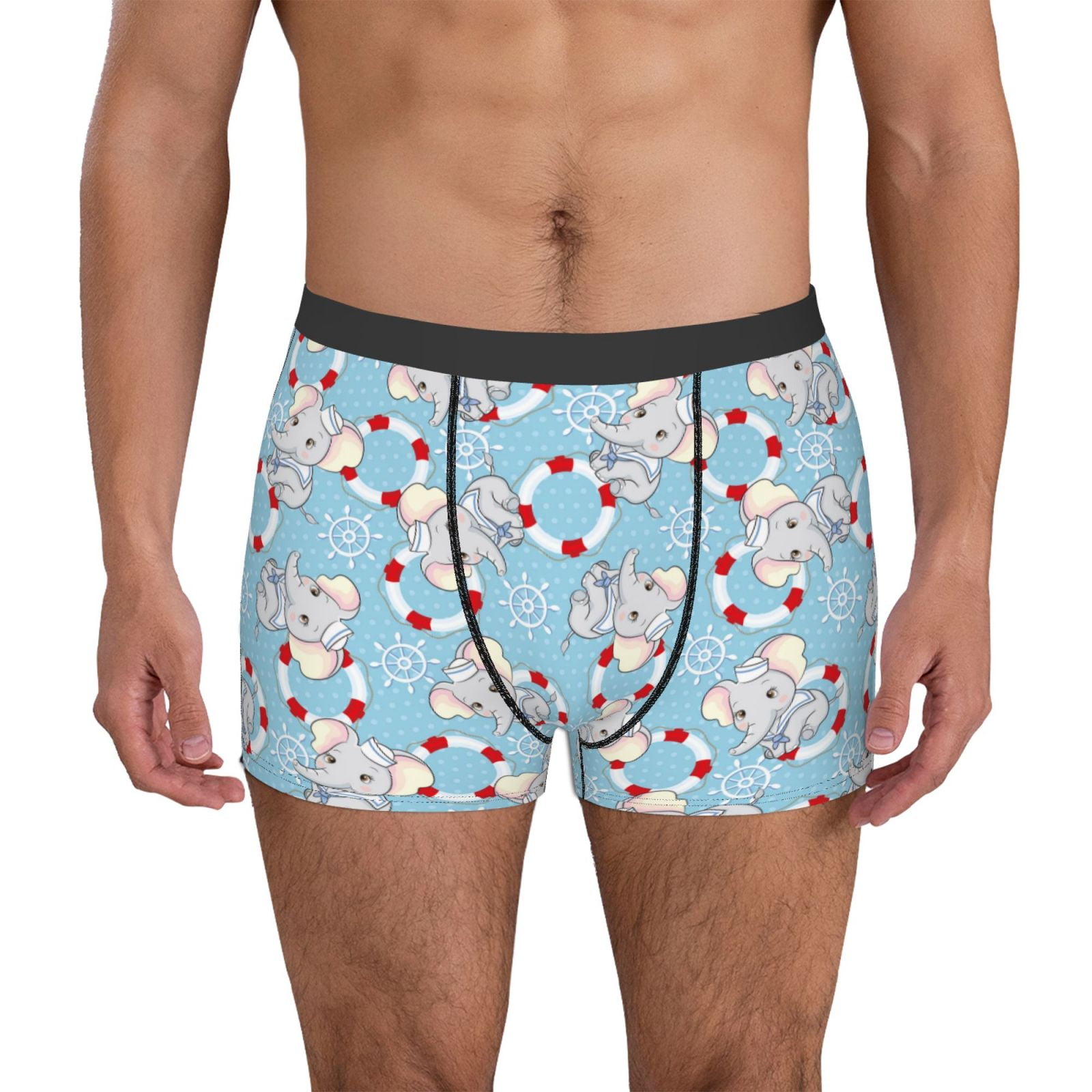 Naloa Baby Elephant Mens Underwear - Boxers for Men, Mens Boxer Briefs ...