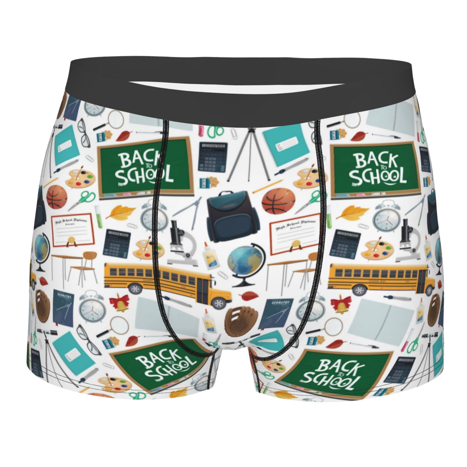 Naloa Back To School A Print Mens Underwear - Boxers for Men, Classic ...