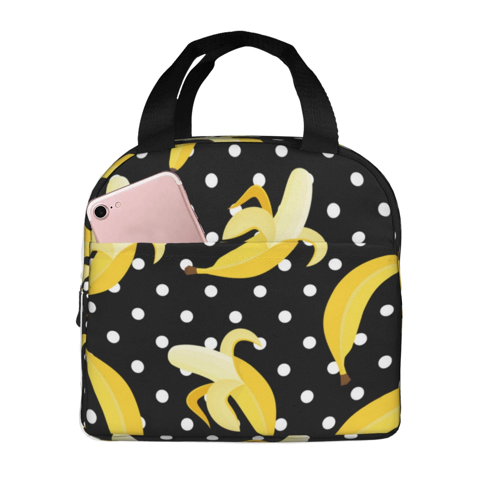 Naloa Banana Print Lunch Box for Women Men,Insulated Lunch Bag,Lunchbox ...