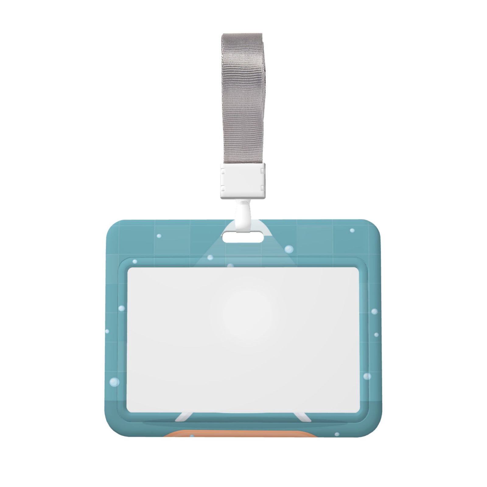 Naloa Bathtub with Soap Bubbles Card Badge Holder Work Badge Sleeve for ...