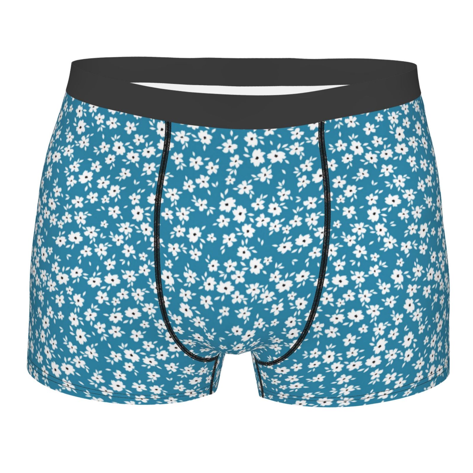 Naloa Beautiful Floral Print Mens Underwear - Boxers for Men, Classic ...