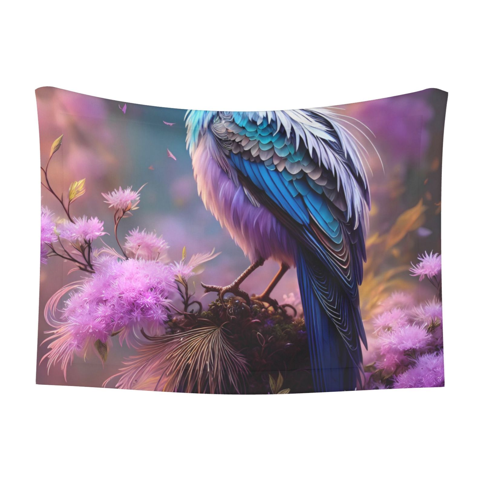 Naloa Beautiful Flower Blue Bird Dog Blanket, 3 Sizes Cat Blanket for ...