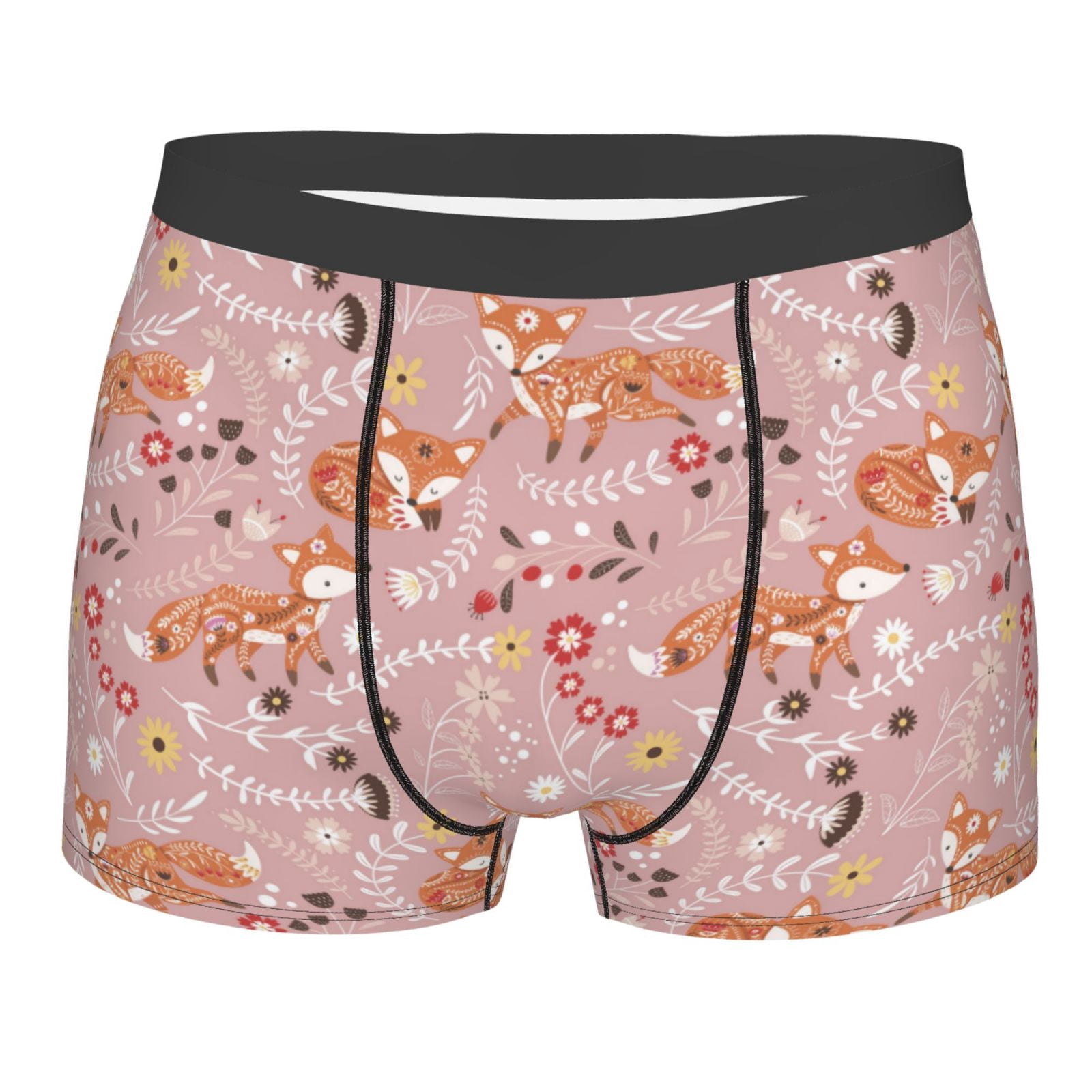 Naloa Beautiful Fox Print Mens Underwear - Boxers for Men, Classic ...