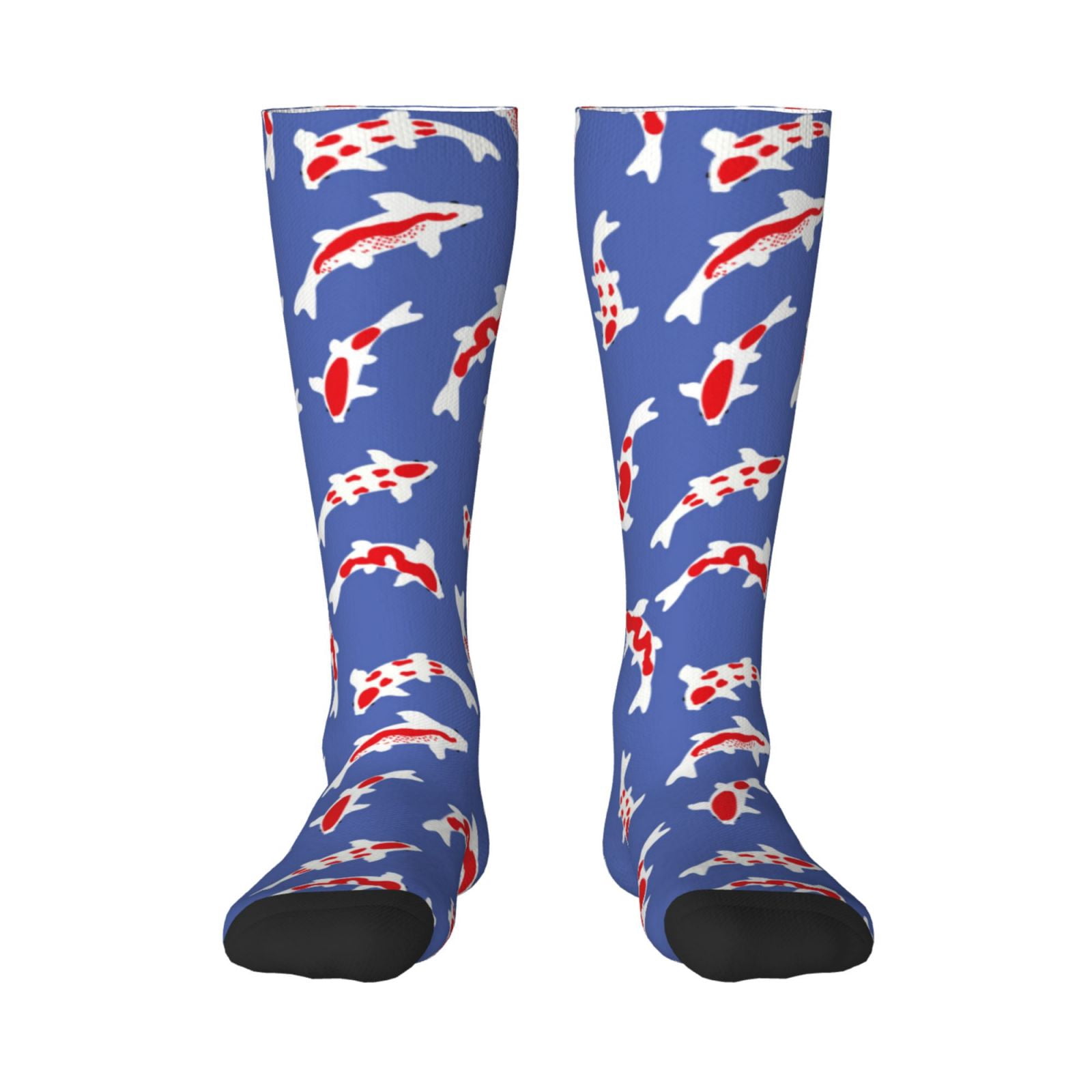 Naloa Beautiful Koi Fish Thigh High Socks Extra Long Stretchy Sock ...