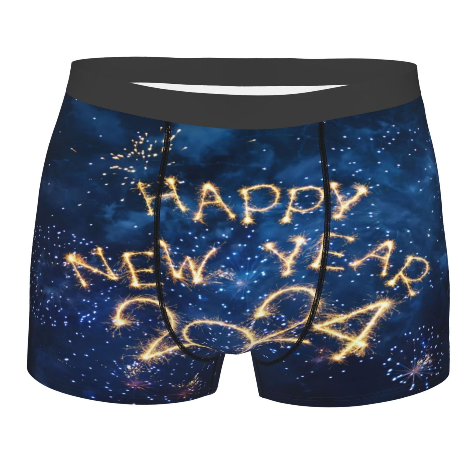 Naloa Beautiful New Year 2024 Print Mens Underwear - Boxers for Men ...