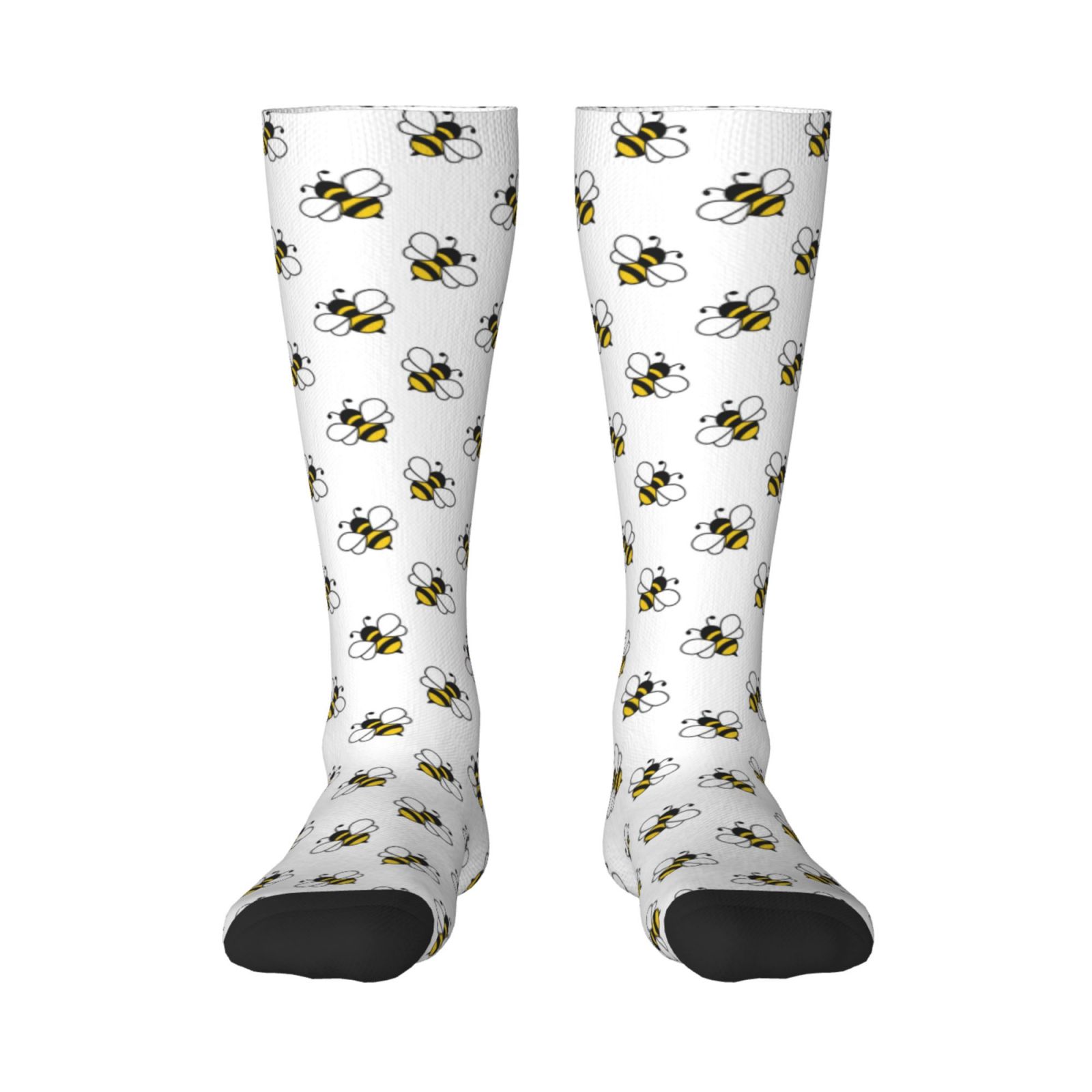 Naloa Bee Thigh High Socks Extra Long Stretchy Sock Women Over Knee ...