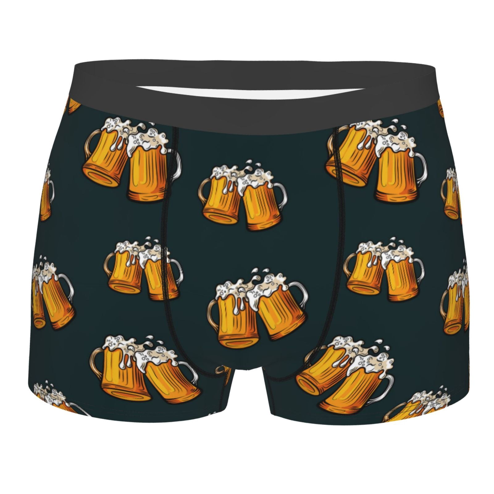 Naloa Beer Print Mens Underwear - Boxers for Men, Classic Briefs for ...