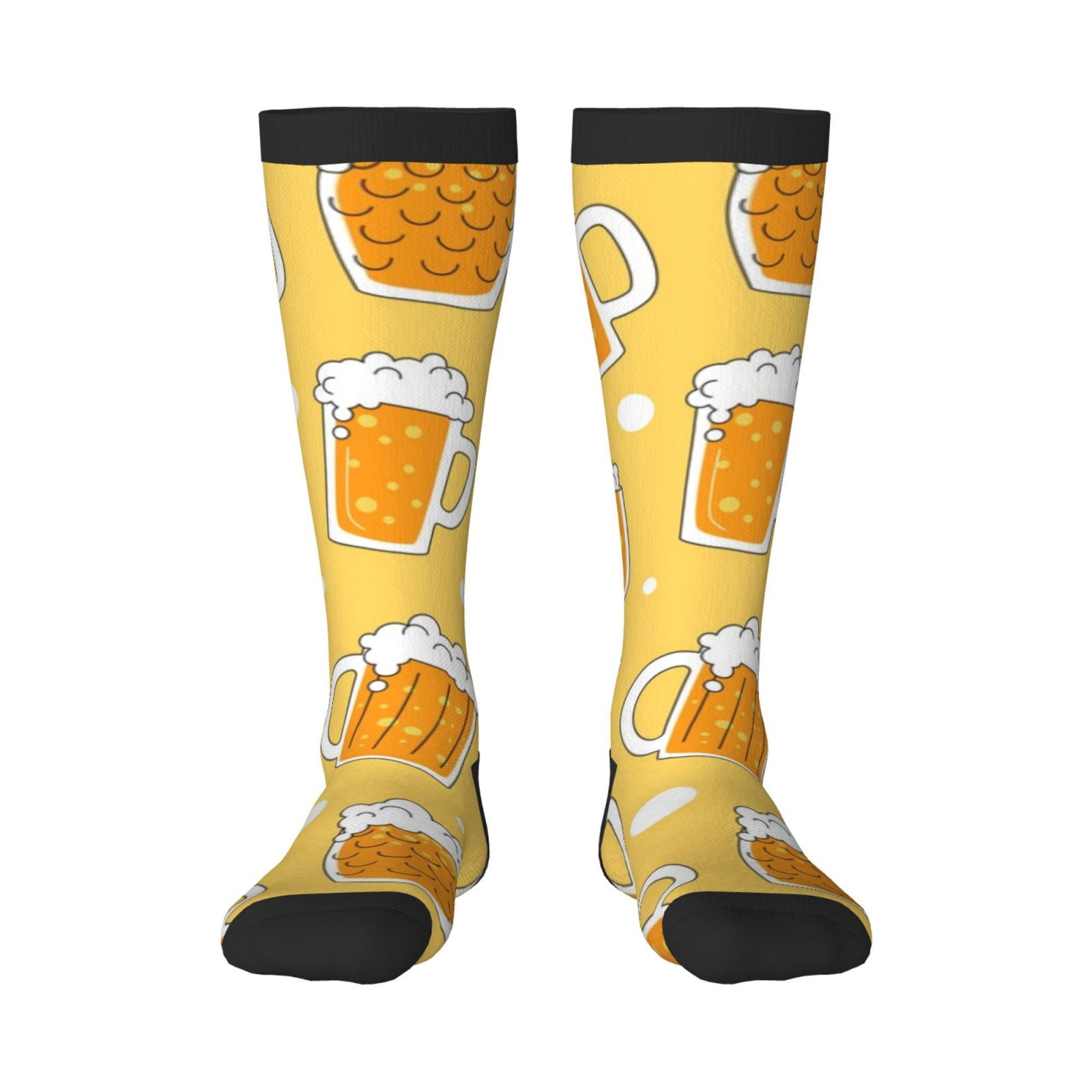Naloa Beer Thigh High Socks Extra Long Stretchy Sock Women Over Knee ...