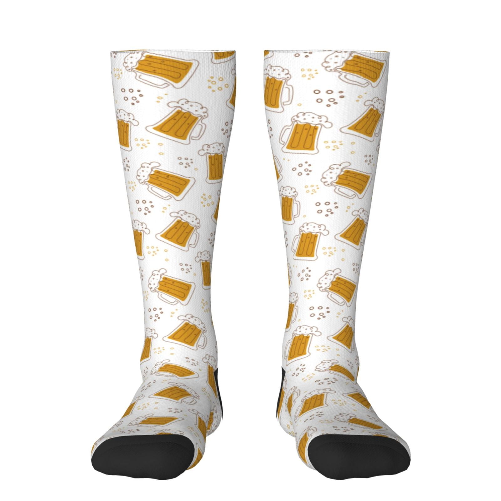 Naloa Beer Thigh High Socks Extra Long Stretchy Sock Women Over Knee ...